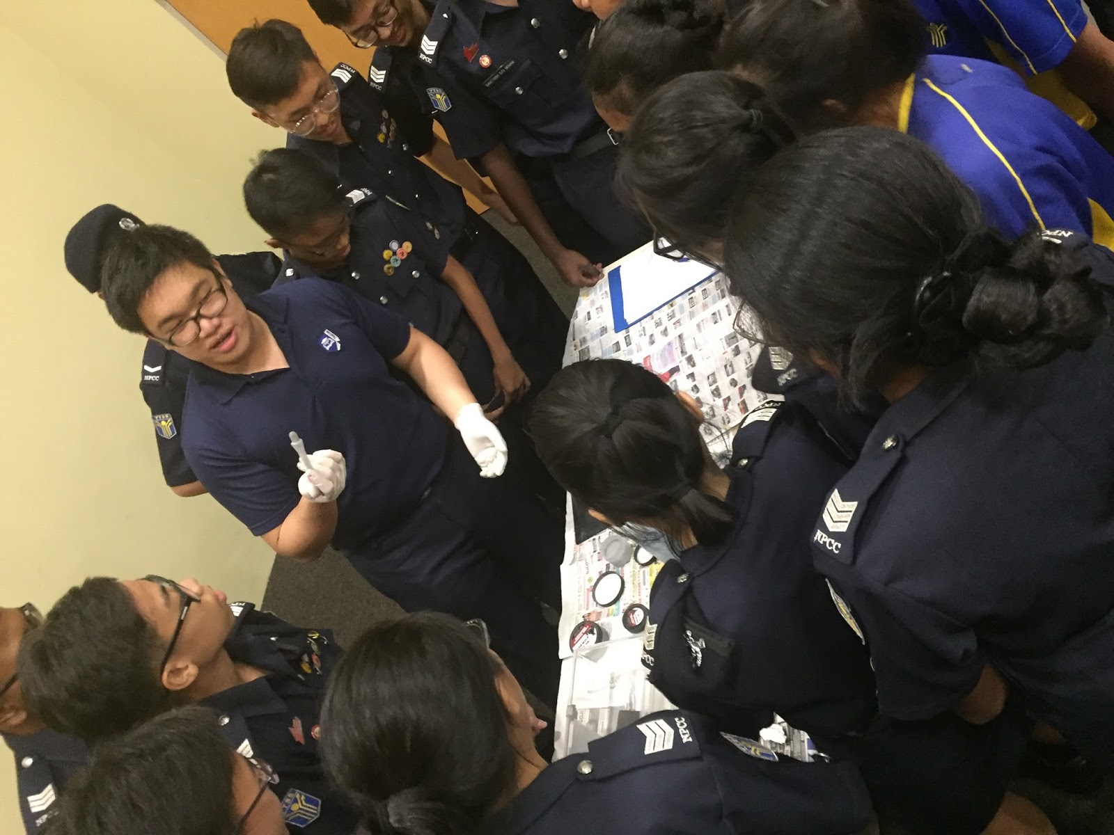 YTSS National Police Cadet Corps: Sec 3 squad CSI Training 2017