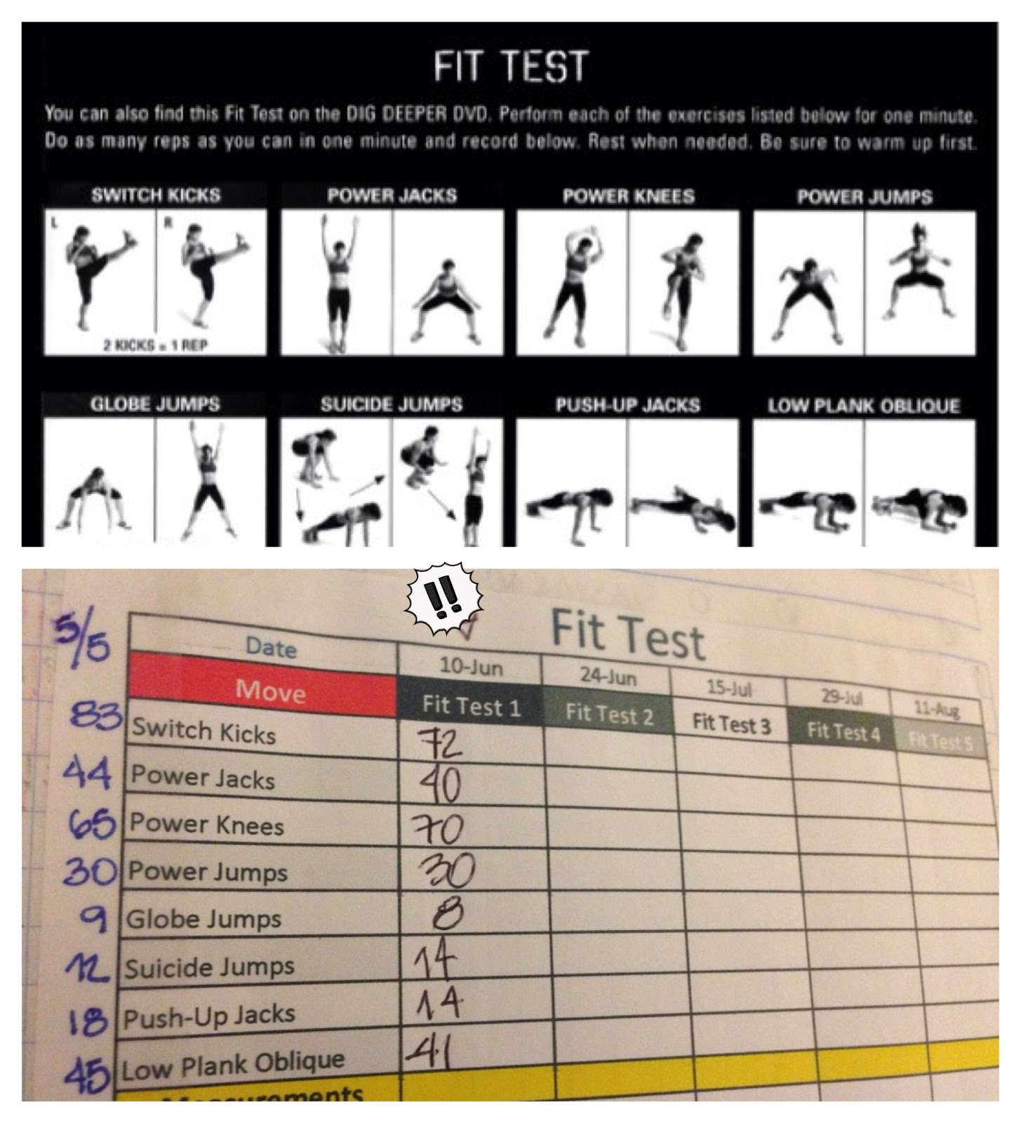 Zona Fitness: Rutina #12 AMRAP de 10 minutos + Insanity Fit test