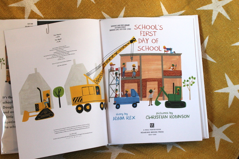 Books and Umbrellas: School's First Day of School by Adam Rex & Illus ...