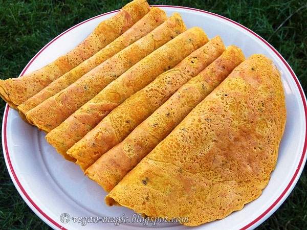Besan Dosa with Carrot « Vegan Recipes « Vegan Magic