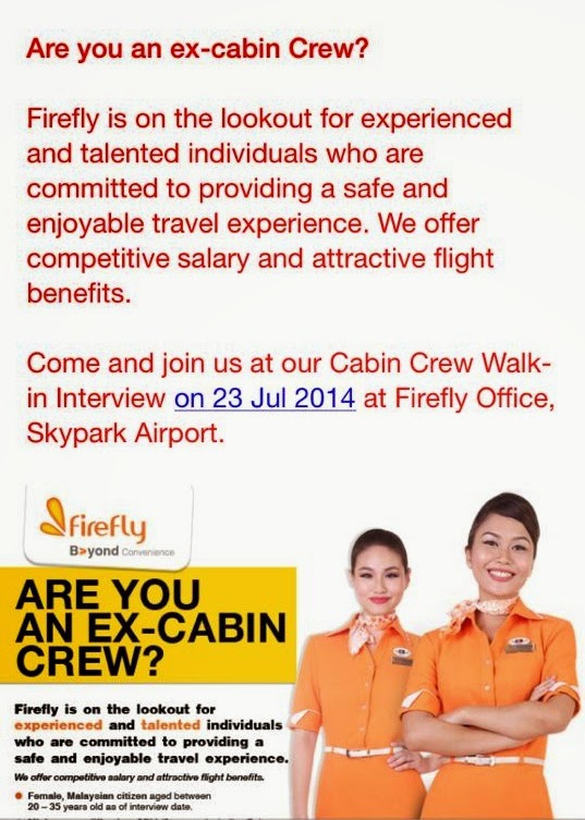 Fly Gosh: FireFly - Cabin Crew Walk In Interview