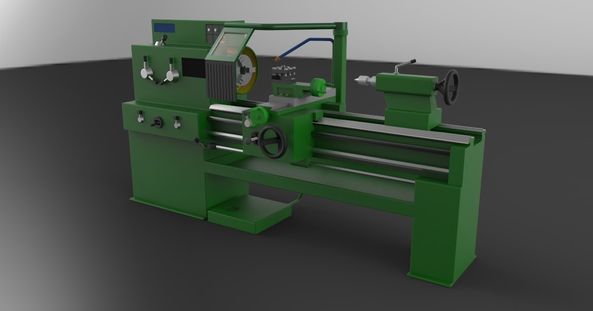 Torna Tezgahı (Lathe) Solidworks Teknik Resmi ve Montajı