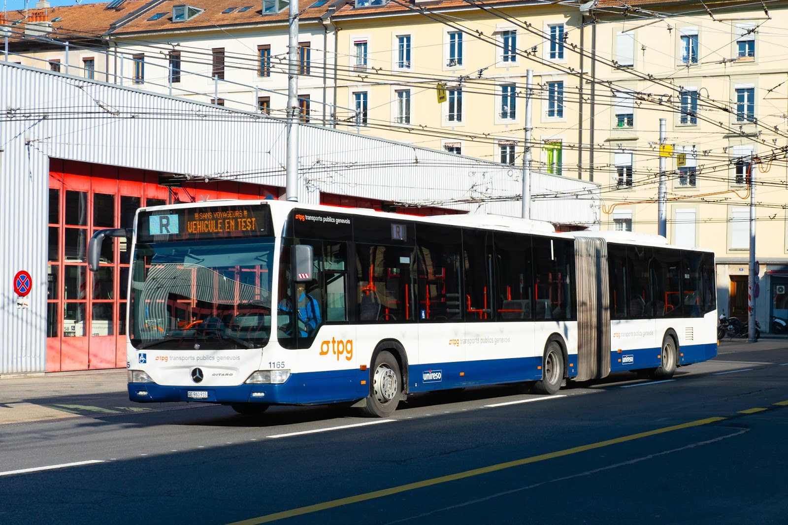 ÖFFENTLICHER VERKEHR: TPG Bus Mercedes Citaro EVOBus O530G 1165 >Depot ...