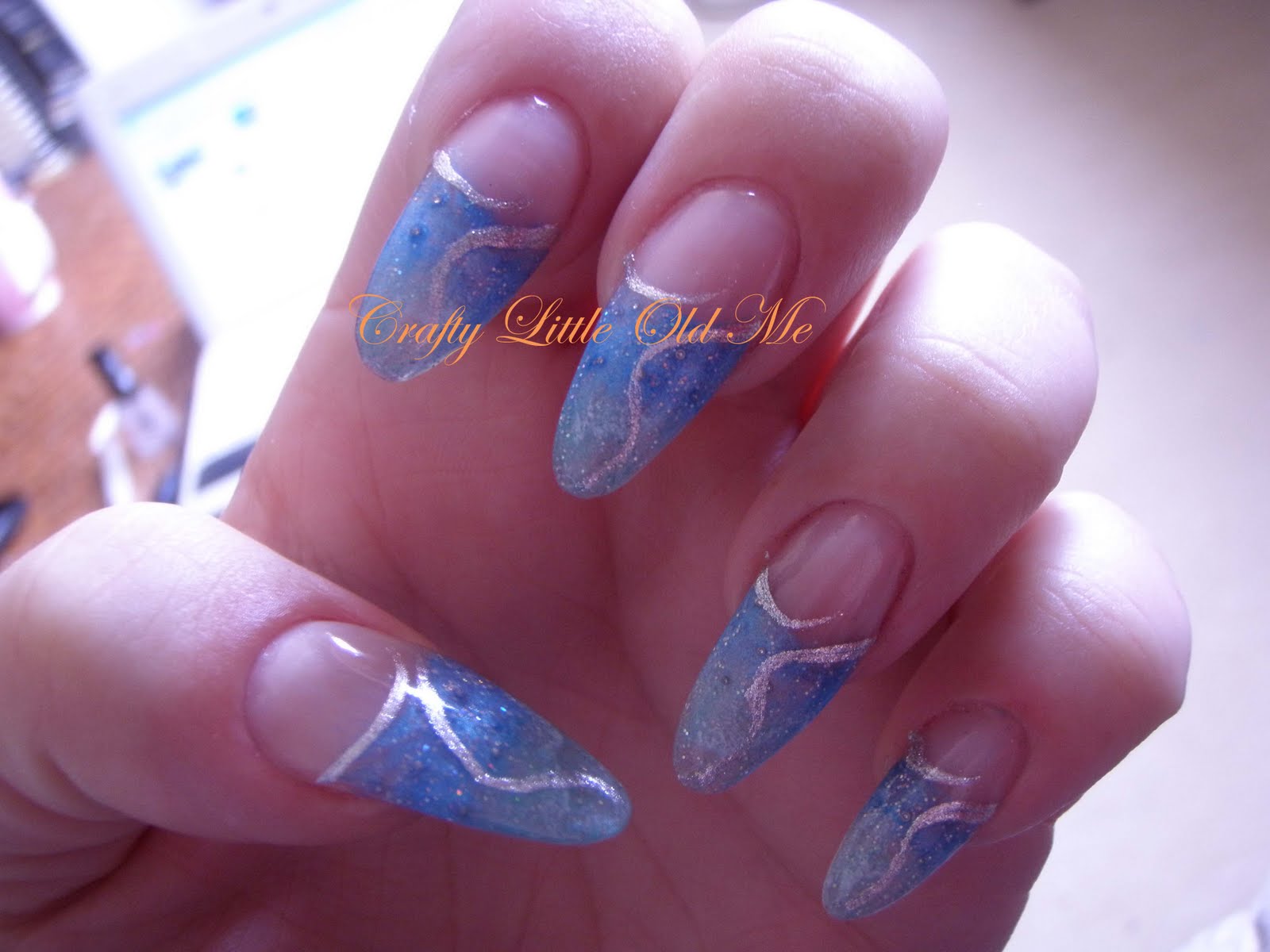 Crafty Little Old Me: Ocean Blue Nails