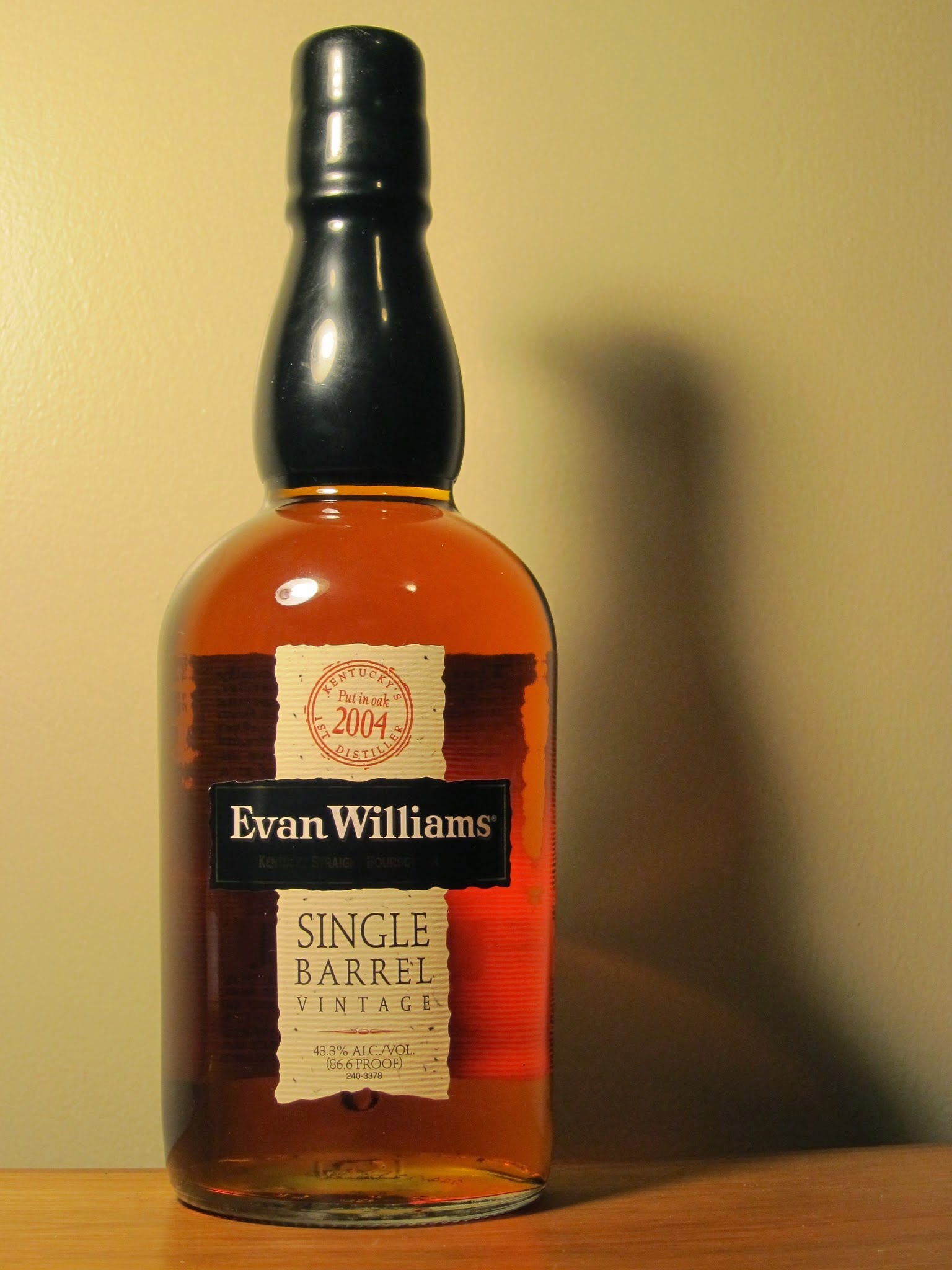 Evan Williams Single Barrel 2004...