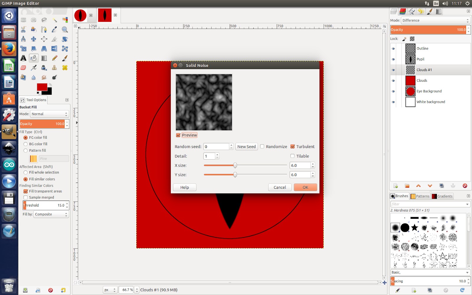Creating eyes in Gimp ~ Eyeballs Studio