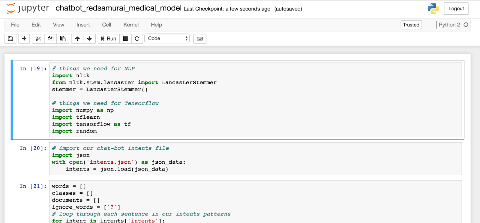 Andrej Baranovskij Blog: Contextual Chatbot with TensorFlow, Node.js ...