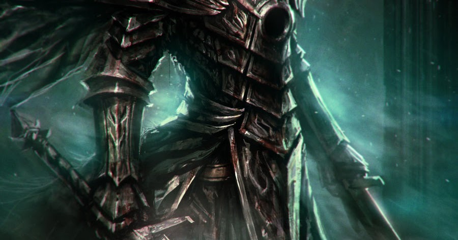 Castle of fantasies: Undead - Spectral armored warrior with ancient ...