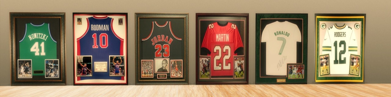 The Black Simmer: Framed Sport Jersey’s by Destinysplayhouse