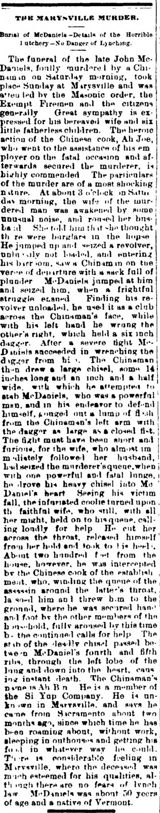 The American Cowboy Chronicles: The Hanging of Ah Ben 1878