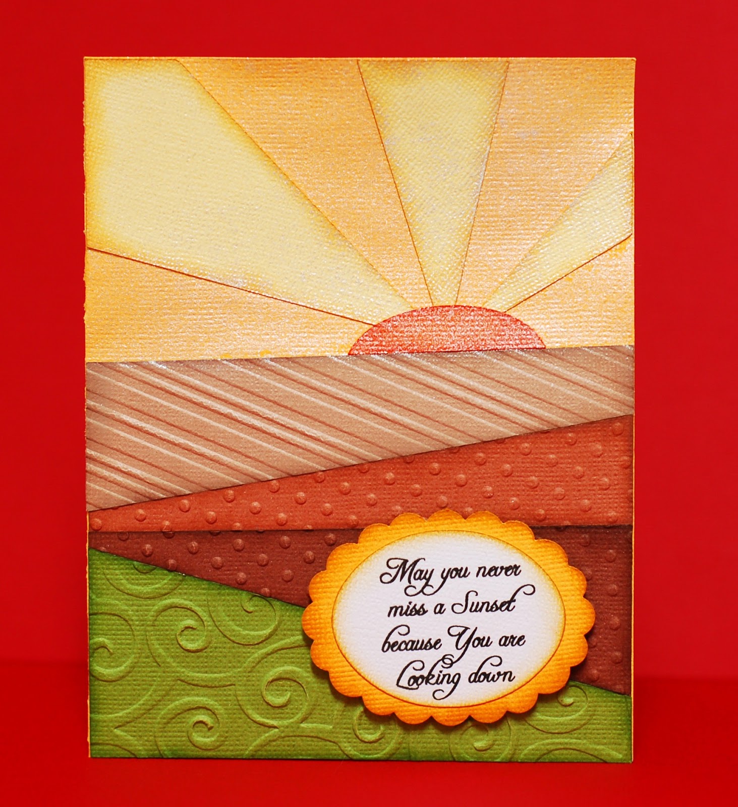 Paper Creations by Kristin: Sunset Card