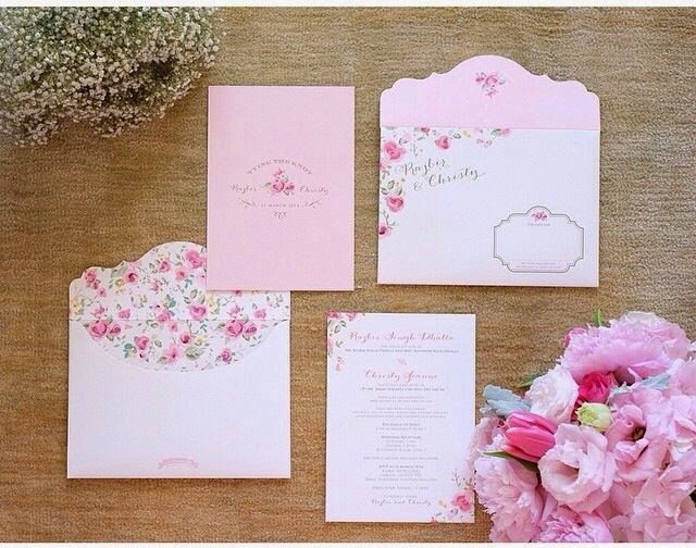 UNDANGAN PERNIKAHAN WEDDING INVITATION SOFT COVER PINKY FLOWER (IDR 10. ...
