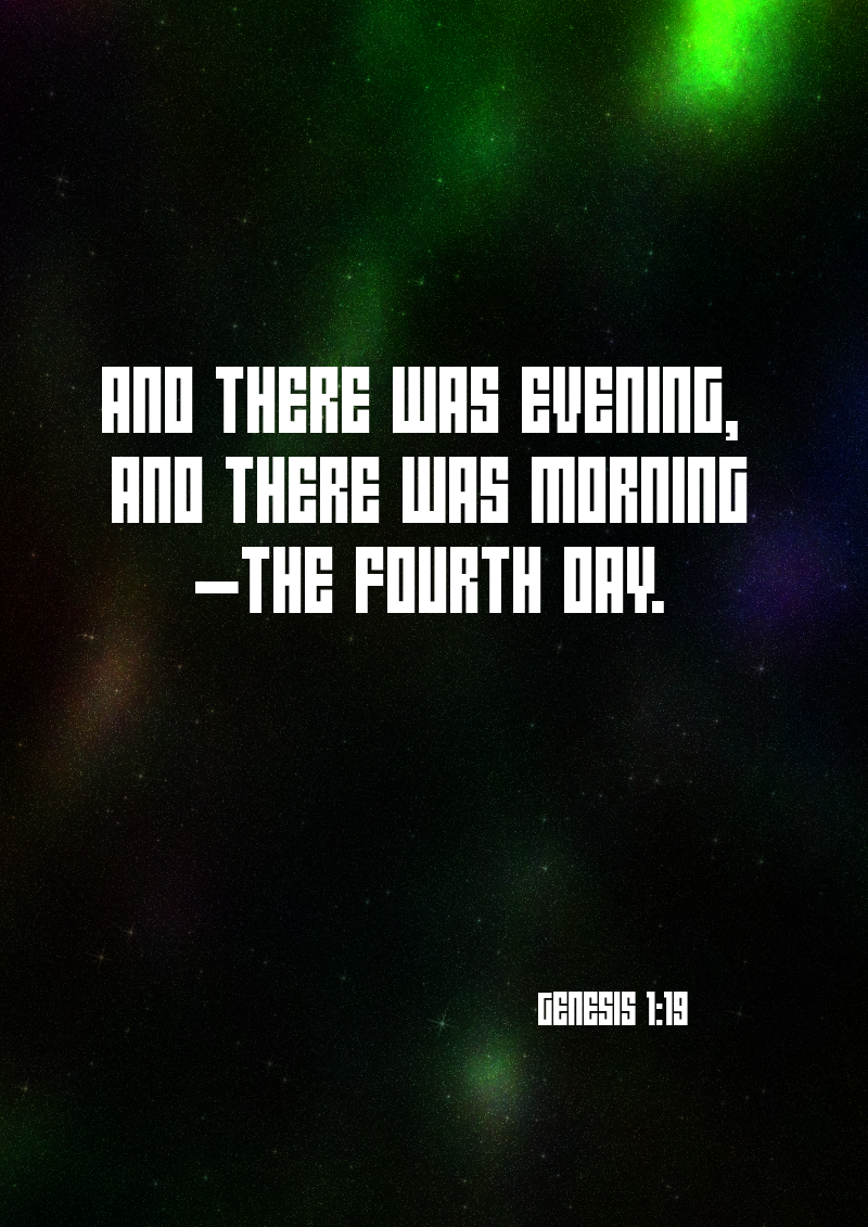 Genesis 1:19 The beginning
