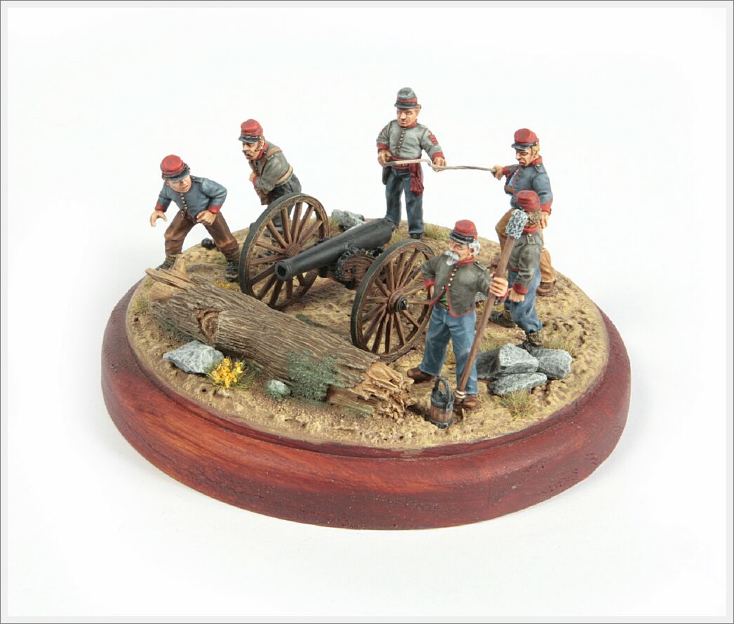 ---PAINTED HEROES---: Reb artillery 40mm Wargames Foundry