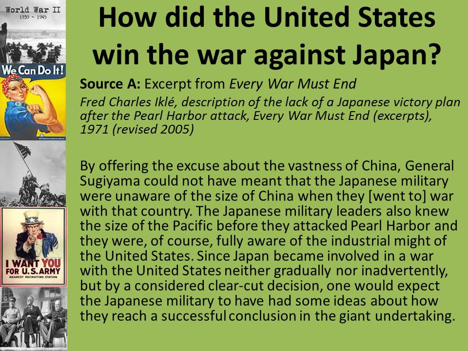 Callaway High Social Studies: Why Was the US on the Winning Side of ...