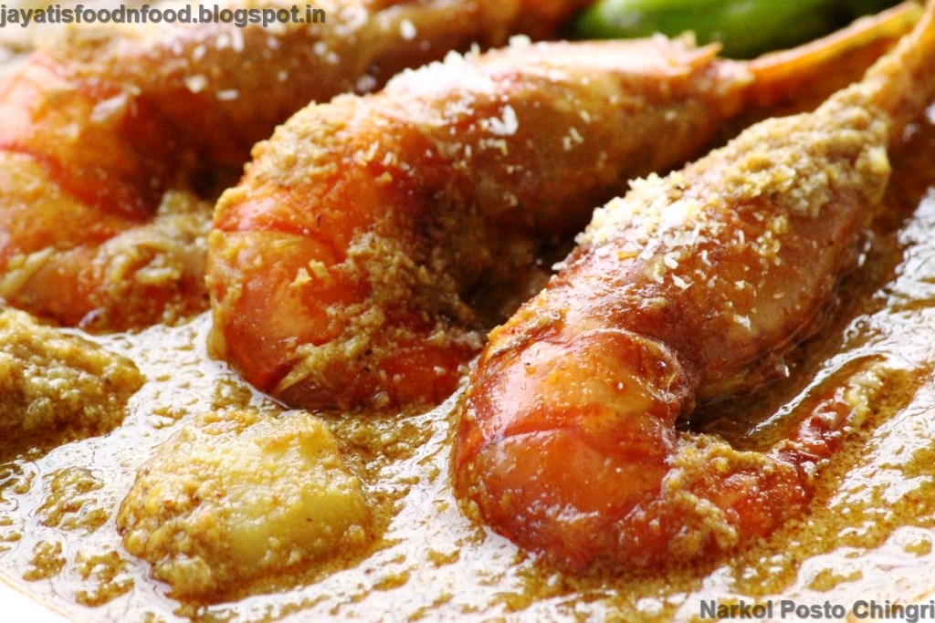 Jayati's Food Journey - Enjoy!!!: Narkol Posto Chingri