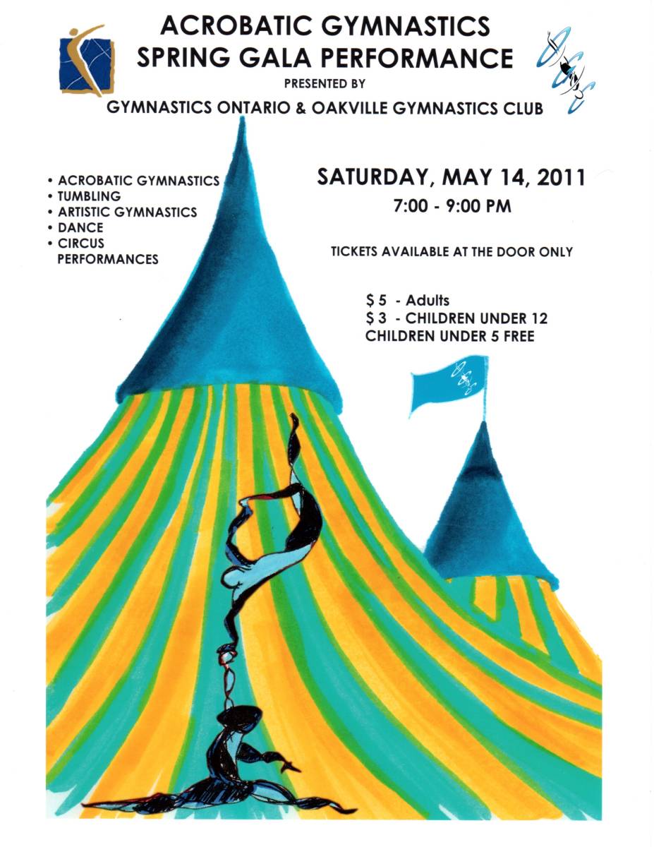 Oakville Gymnastics Club Acrobatic Gymnastics Team: Acro Gala Poster