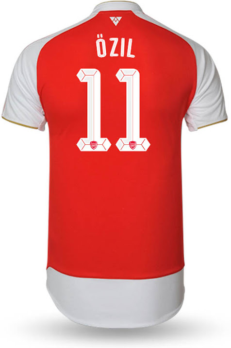 Arsenal 15-16 Kit Font Revealed - Footy Headlines