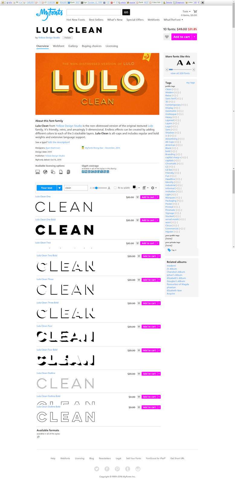 Lulo Clean font from Yellow Design Studio - Clean Fonts for designer