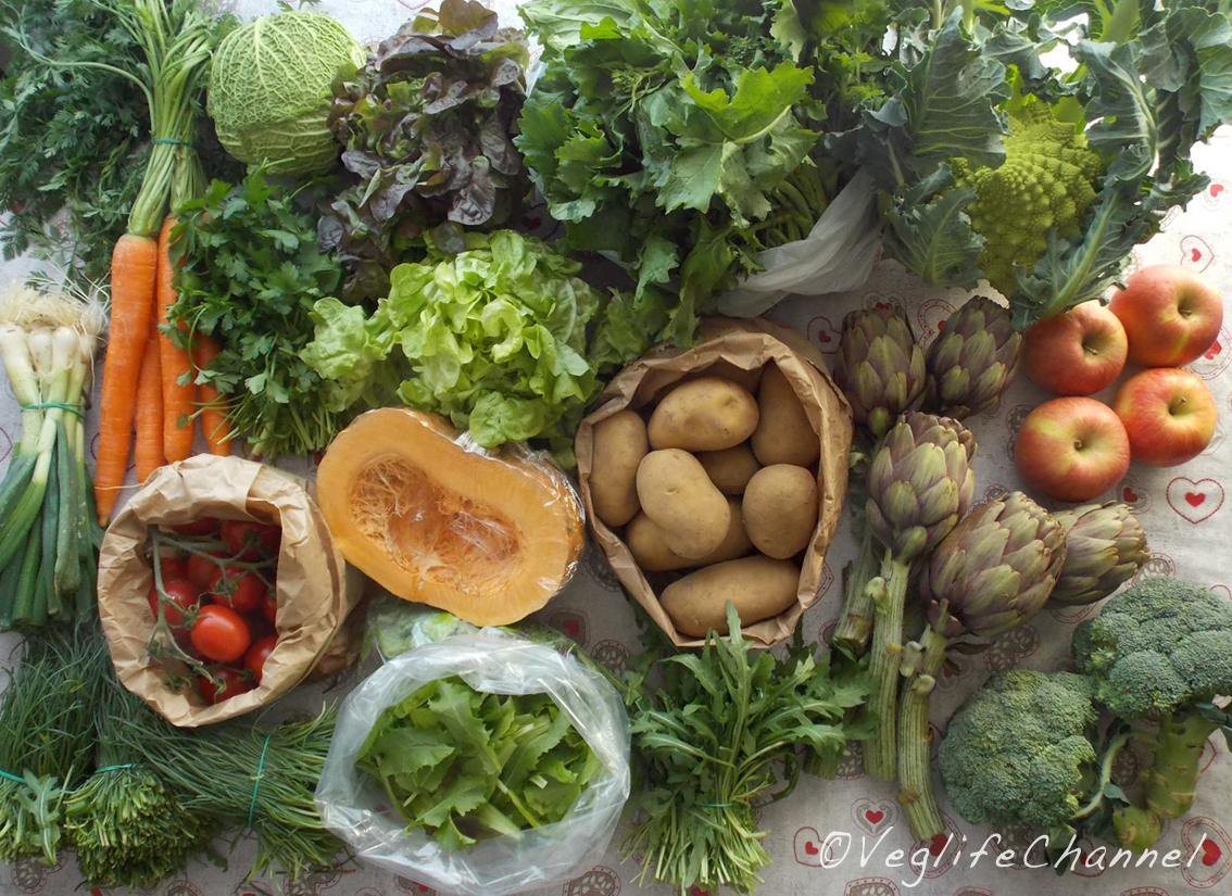 La mia spesa settimanale vegan - frutta e verdura invernale - Veglife ...