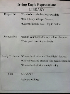 Irving Elementary IMC: Respectful, Responsible, Ready to Learn and Safe