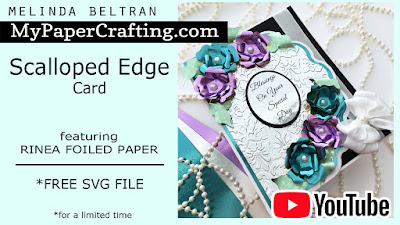 CraftyMelinda.com: Scalloped Edge Card With FREE SVG & Process Video