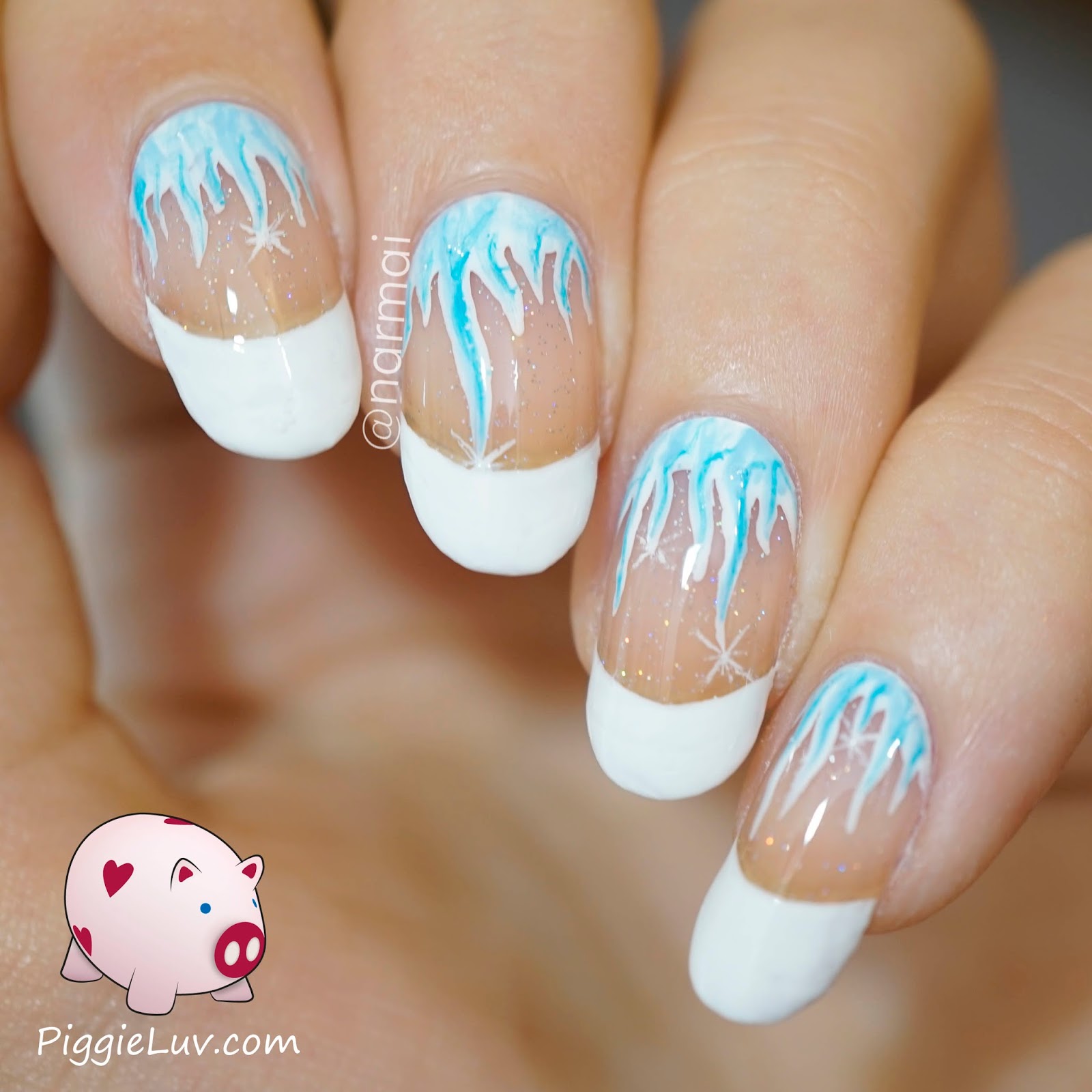 We have snow! Icicle nail art | PiggieLuv | Bloglovin’