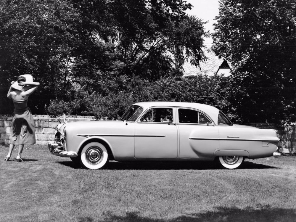 Beautiful Black and White Photos of a 1951 Packard 300 4-Door Touring ...