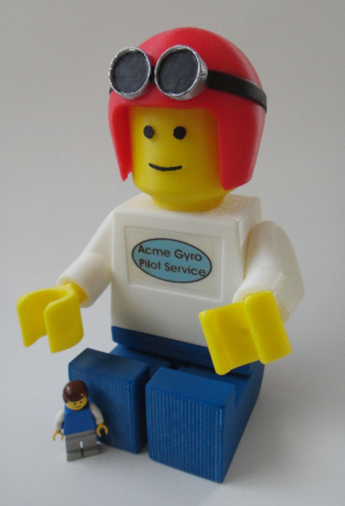 The Tinkers Workshop: Giant Lego Gyrocopter Man Project Completed!