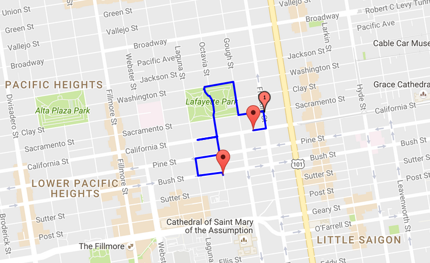 1.1 Miles in Lafayette Square with SF City Guides