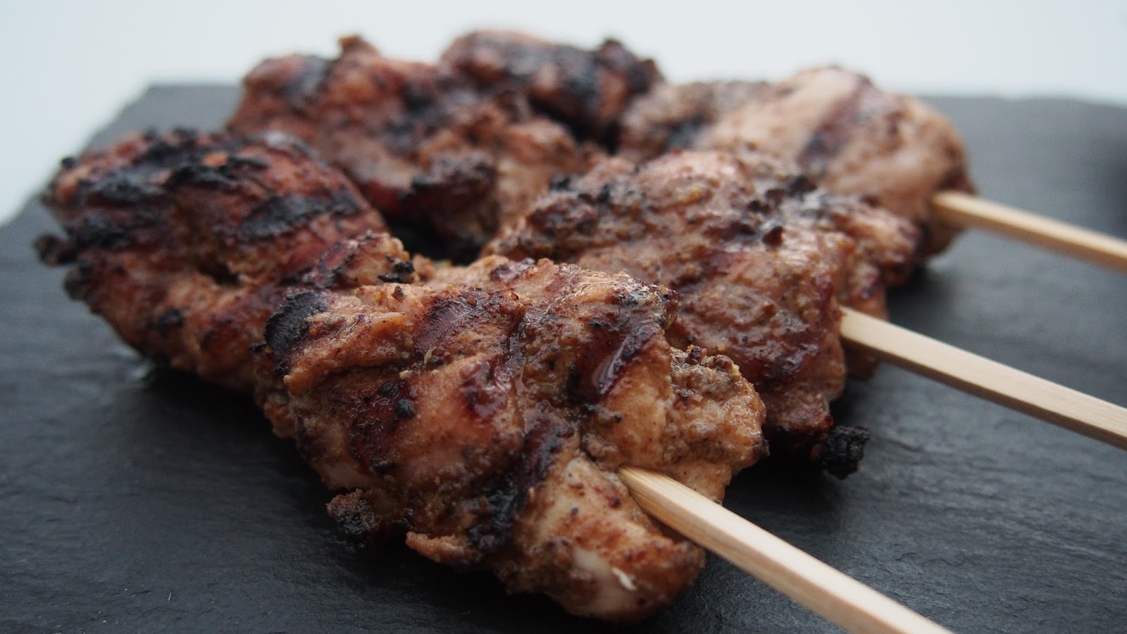 Chicken Satay skewers with spicy peanut sauce - Kitchen Exile