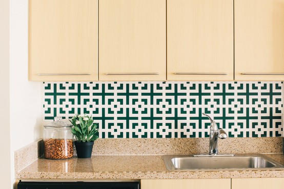 Inspired Whims: Removable (And Stylish) Backsplash Ideas