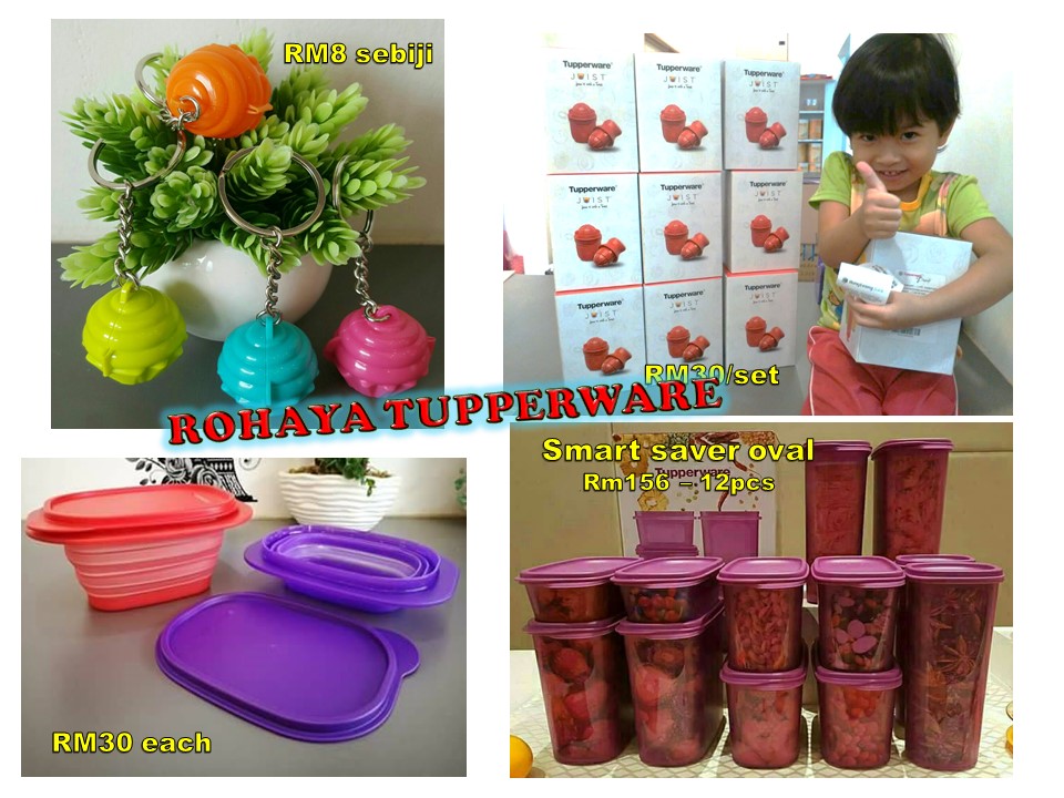 ROHAYA TUPPERWARE BRAND MALAYSIA ONLINE: CLEARANCE STOCK TUPPERWARE ...