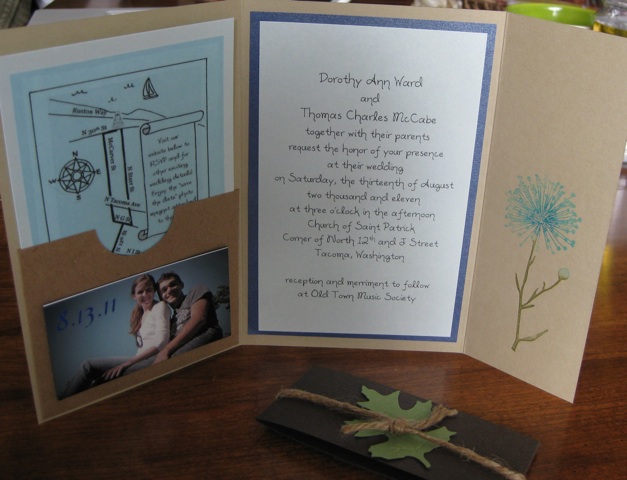 Laura McCabe Designs: DIY Homemade Wedding Invitations!