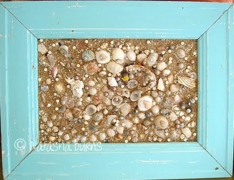 DIY Shell Beach Collage Art