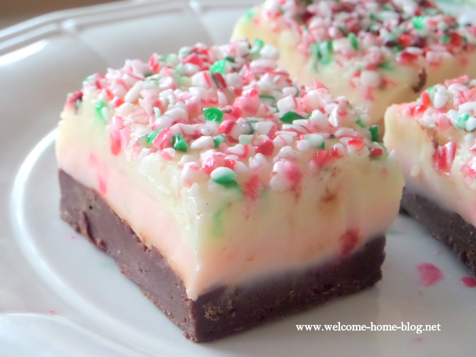 Welcome Home Blog: My Three Layer Peppermint Fudge