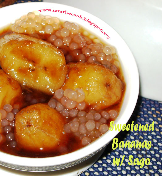 i am the cook!: Saba con Yelo/ Sago Tropicale (Sweetened Plantain ...