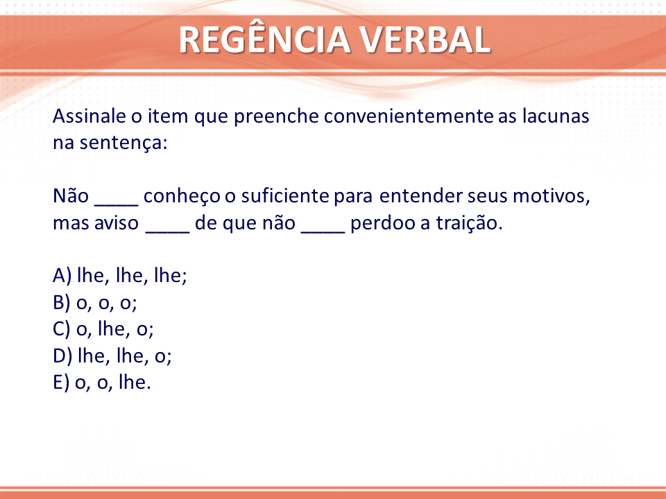 Atividades Com Regencia Verbal - BRAINCP