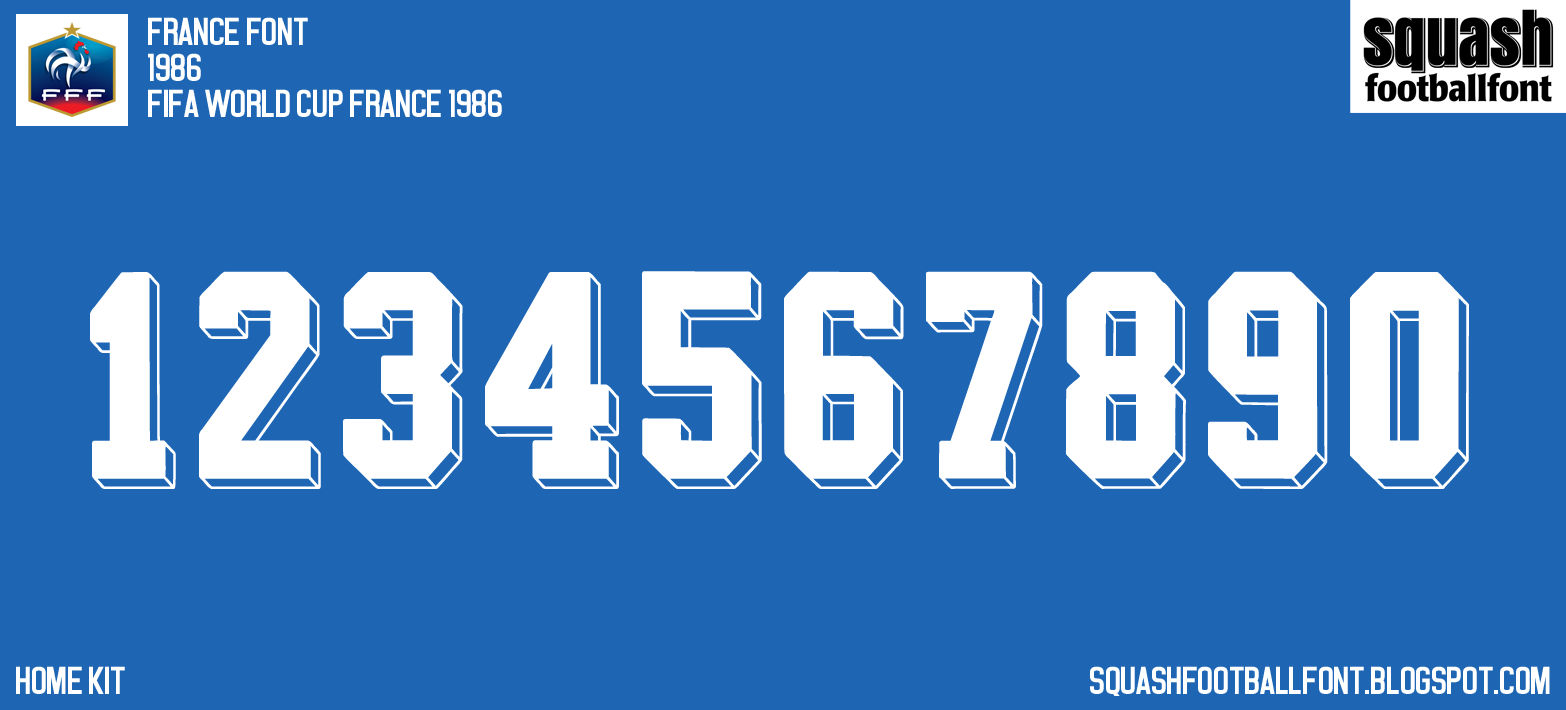 SFF: France World Cup 1986 Font