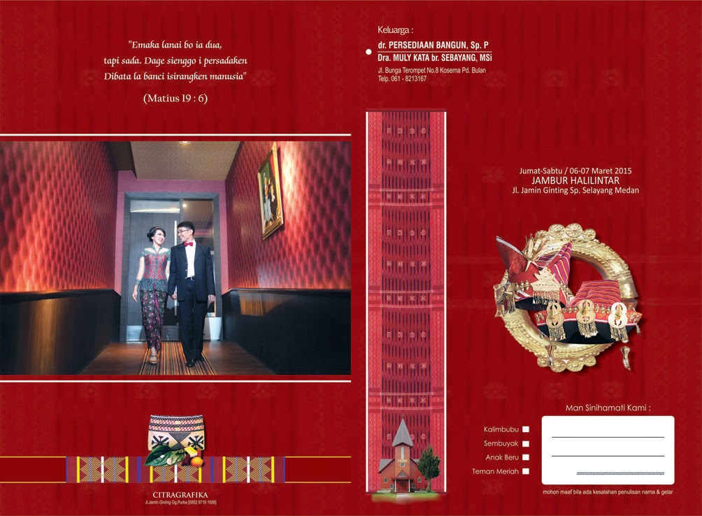 560 Koleksi Contoh Undangan Karo Terbaik Gratis - Contoh Undangan