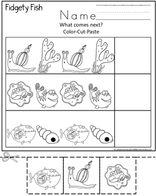 FIDGETY FISH BOOK UNIT ~ Book Units by Lynn