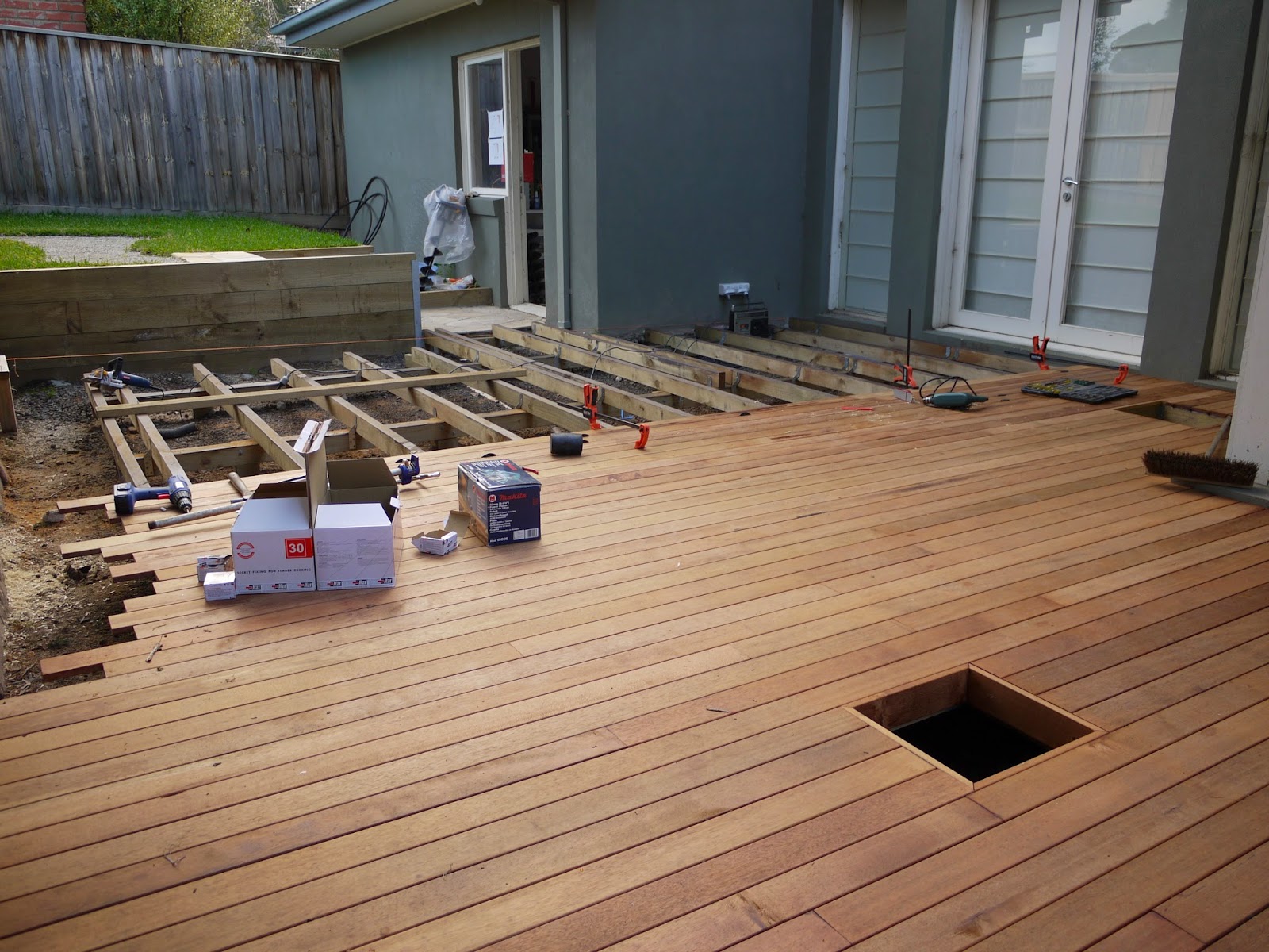 Let's Build a Deck: Let's build the side deck step 3. The far side, and ...