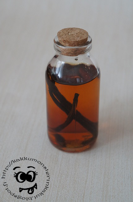Kotitekoinen vaniljauute / Home made vanilla extract