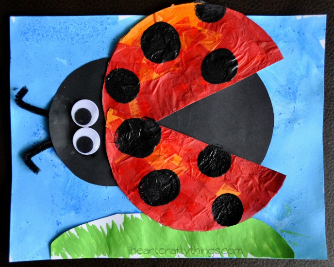 Eric Carle Inspired Lady Bug Craft - I Heart Crafty Things