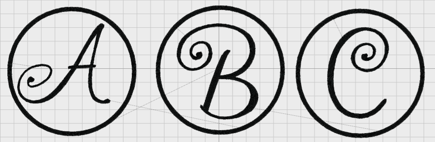 Ptarmigan Designz: Free Little Initials in Circle Machine Embroidery ...