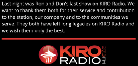 Media Confidential: Seattle Radio: KIRO Drops Ron & Don For Candy, Mike ...