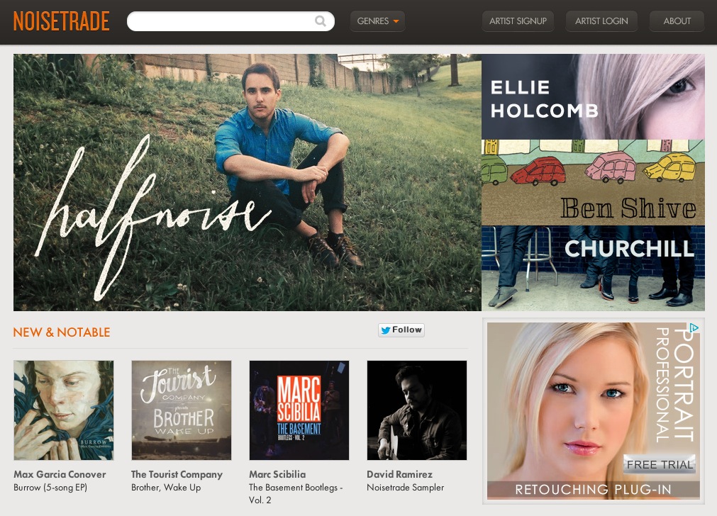 卓上オーディオ (Tabletop Audio): NoiseTrade - 無料の音楽配信サービス