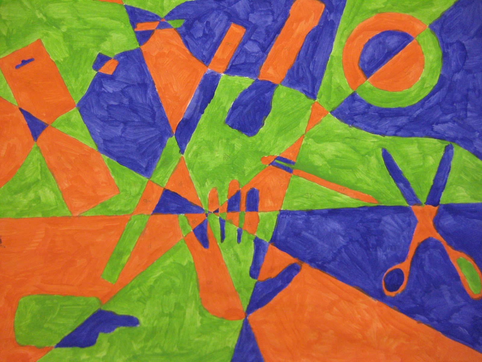 Go Art!: 7th grade Abstract Painting