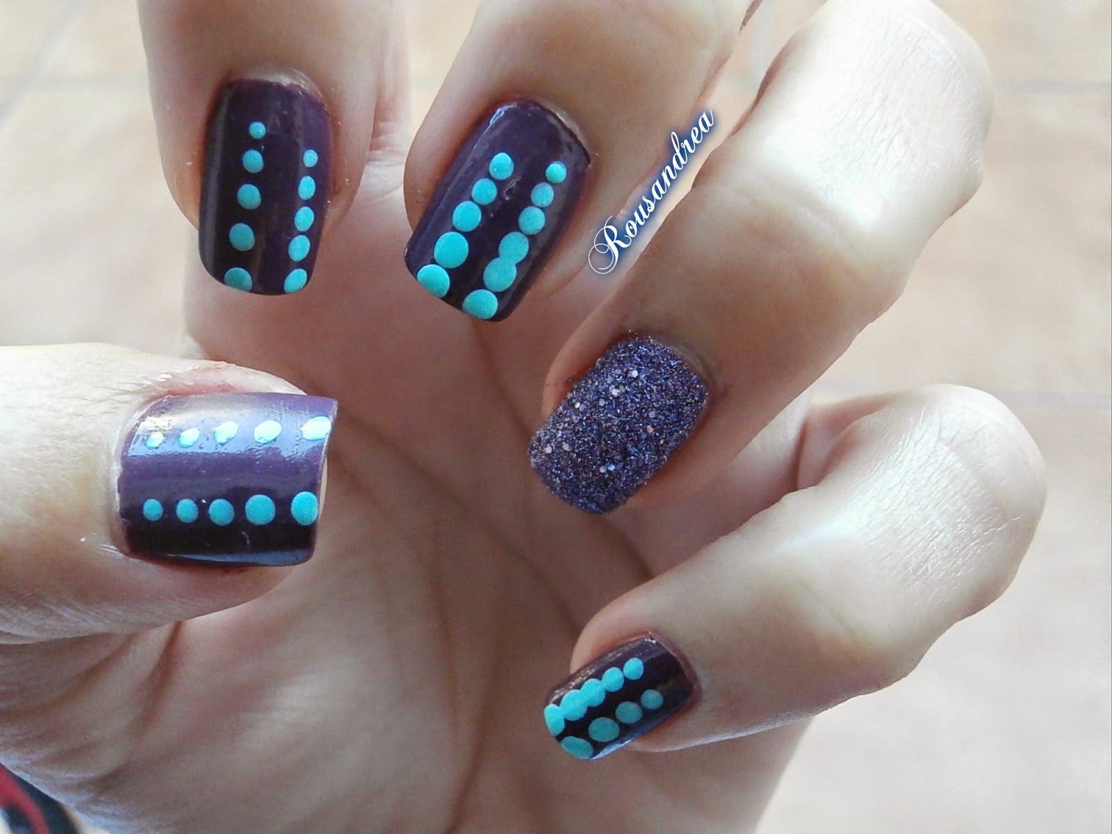 El cajon de los esmaltes de rousandrea: Manicura Morado y Degradado en ...