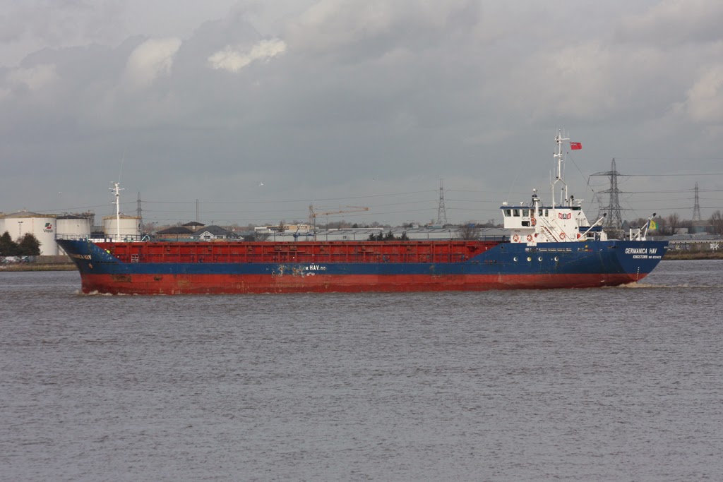 UK Shipping: GERMANICA HAV in St Clements Reach 13/02/2014